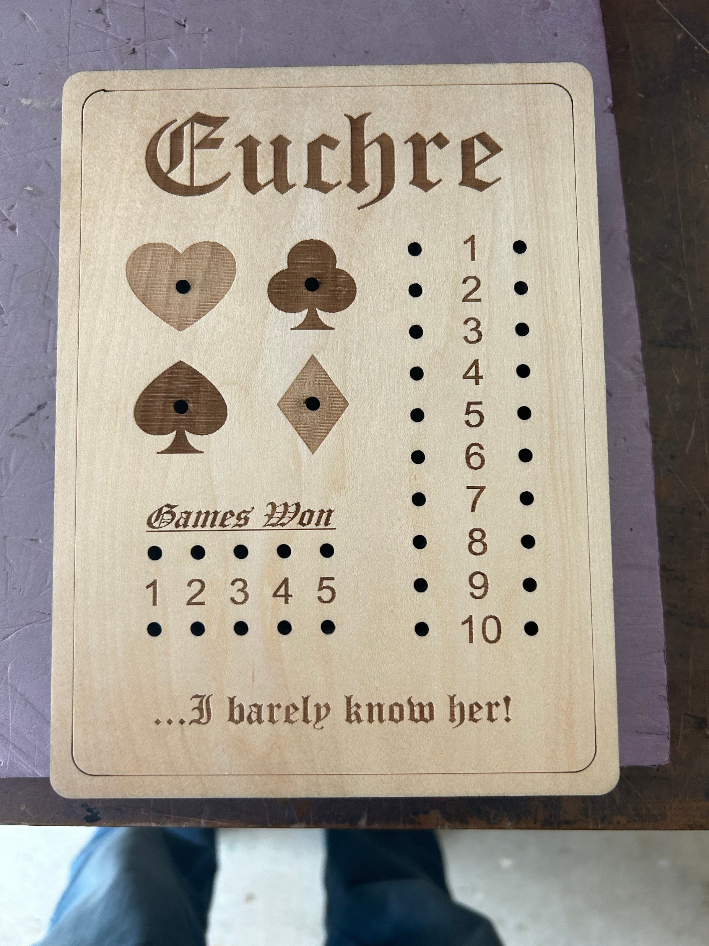 euchre score keeper